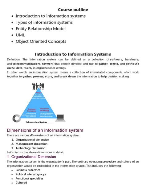 introduction to information systems pdf information system