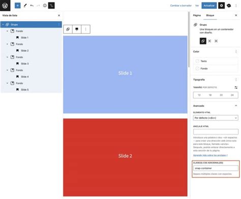 Como Usar La Técnica De Scroll Snap En El Editor De Bloques De Wordpress
