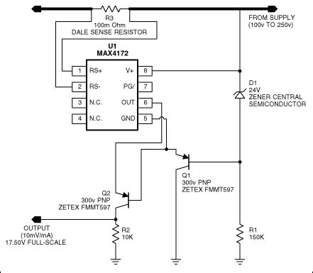 Integrated Circuit Voltage To Current Converter