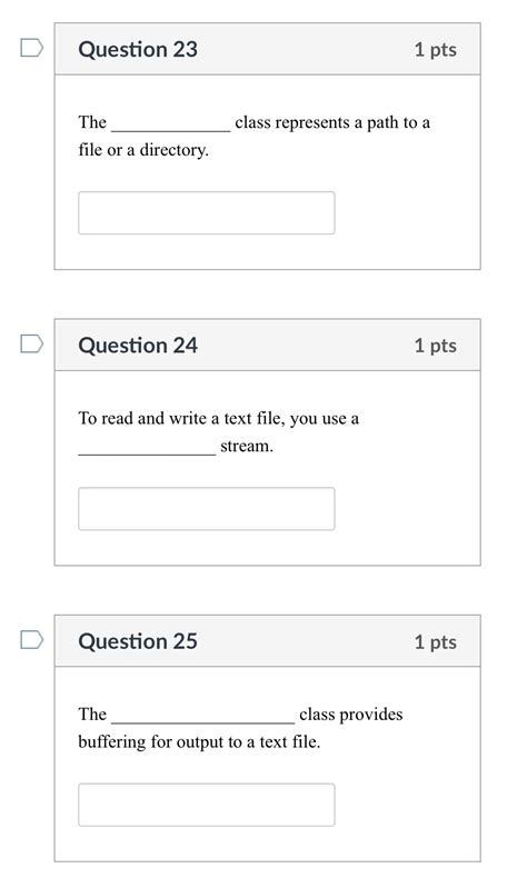 Solved The Class Represents A Path To A File Or A Directory Chegg Com
