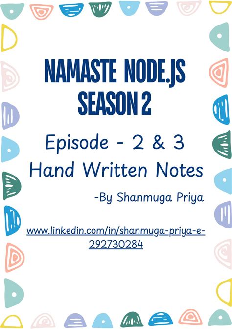 Namastenode Nodejs Restapi Projectplanning Techarchitecture