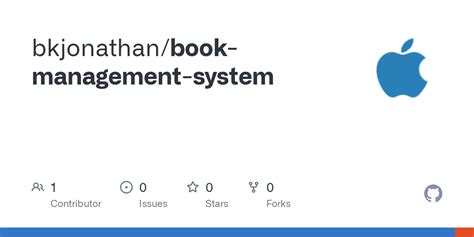 GitHub Bkjonathan Book Management System