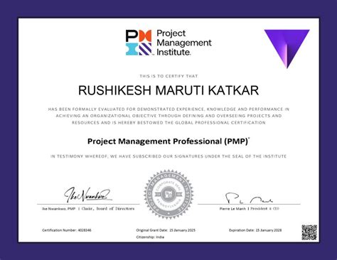 Rushikesh Katkar Pmp® On Linkedin Pmp Projectmanagement Pmicertification Projectleadership
