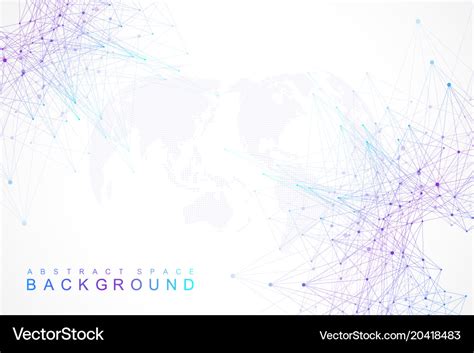 Global Network Connection Network And Big Data Vector Image