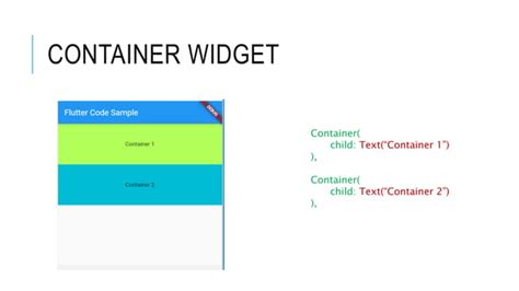 types of widgets in flutter difference between row column stack pptx