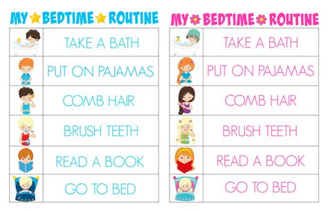 Free Printable Adhd Routine Charts