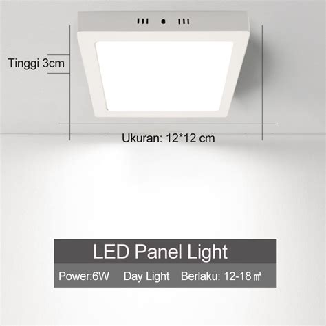 Jual Dunia Lampu LAMPU DOWNLIGHT PANEL LIGHT PANEL LED 6W 12W LAMPU LED RATA PLAFON INBOW BULAT