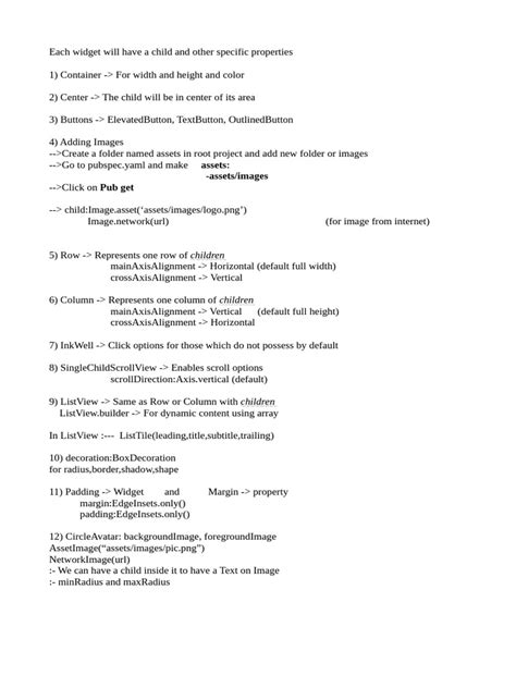 Flutter Basics Pdf System Software Computing
