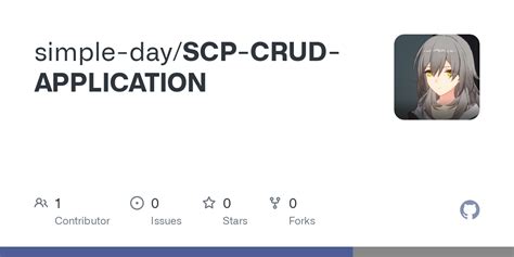 Github Simple Day Scp Crud Application