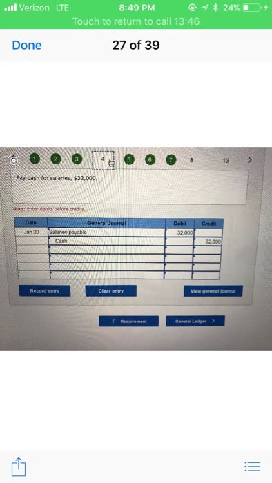 Solved L Verizon Lte 8 49 Pm Touch To Return To Call 13 35