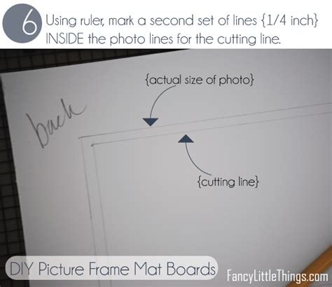 DIY Picture Frame Mats Fancy Babe Things