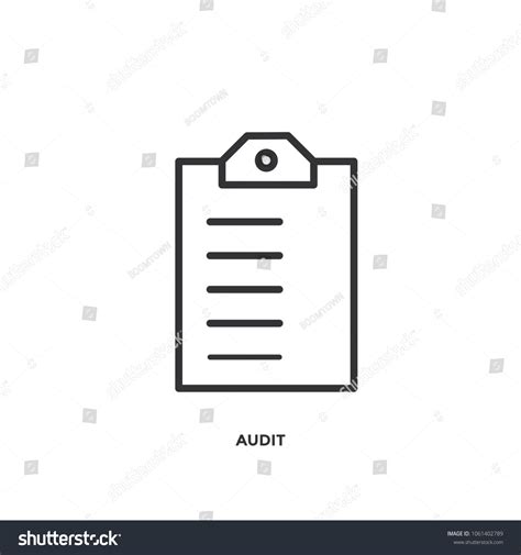 Audit Vector Icon Stock Vector Royalty Free 1061402789