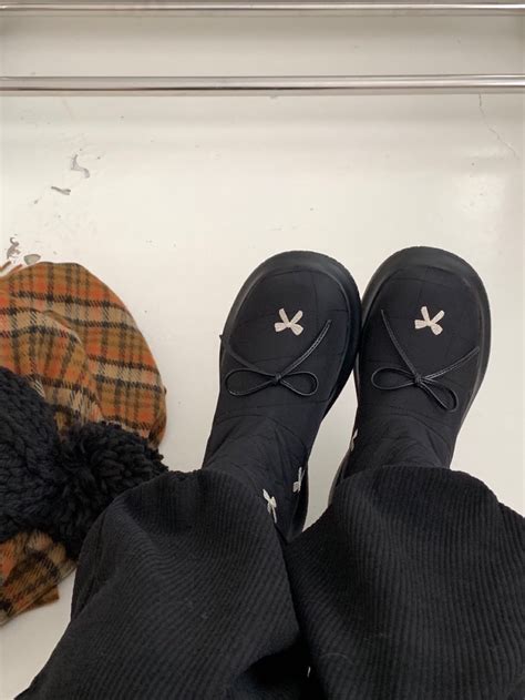 러빙 리본 패딩 부츠