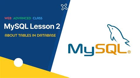 Mysql Lesson2 About Tables In Database Youtube