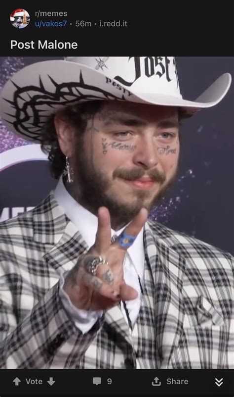 How Is A Picture Of Post Malone A Meme Rlostredditors