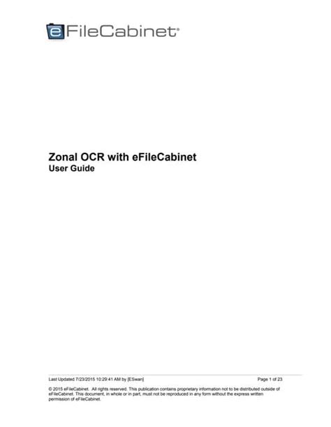 Zonal Ocr User Guide Pdf