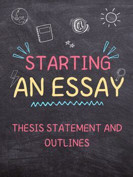 Creating A Thesis Statement By Isabel Fitzgerald TPT
