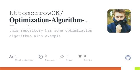 Github Tttomorrowokoptimization Algorithm Experiment This Repository Has Some Optimization