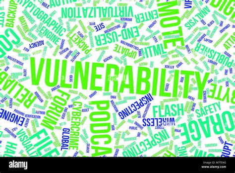 Vulnerability It Information Technology Conceptual Word Cloud For For Design Wallpaper