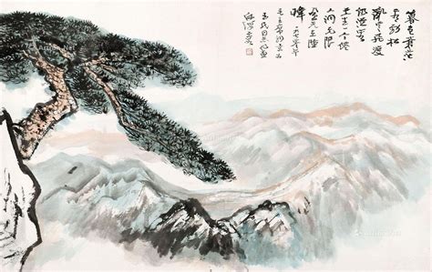 何海霞 暮色苍茫看劲松2015年秋季艺术品拍卖会天津同方拍品价格图片拍卖专场拍卖会预展拍卖会结果卓克拍卖频道