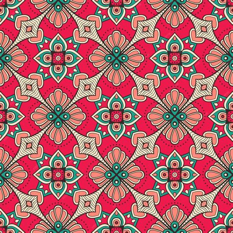 Premium Vector Decorative Geometric Tile Seamless Pattern