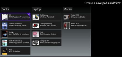 Perform Grouping In Gridview Using Windows Store Apps