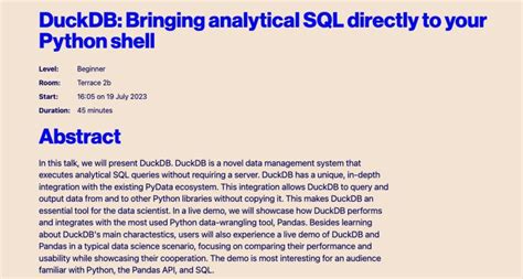 Duckdb On Linkedin Pedro Holanda Will Give His Talk “duckdb Bringing Analytical Sql Directly