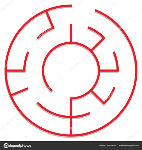 Solvable Maze Labyrinth Puzzle Game Vector Illustration Stock Vector By