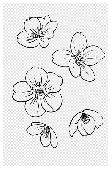 花瓣简笔画素材简笔画素材大山谷图库