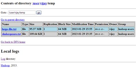 Hadoop Secondary NameNode DataNode Web Interface