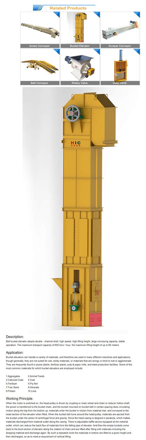 Experienced Supplier Of Bucket Elevators