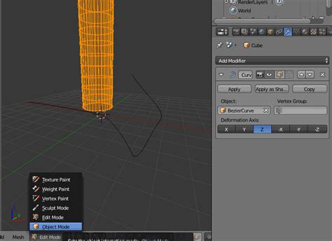 Modeling How To Edit Object Deformed By A Curve Modifier Blender