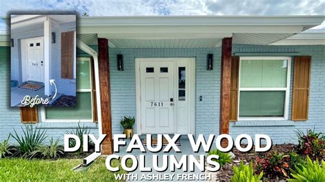 diy faux wood porch columns youtube