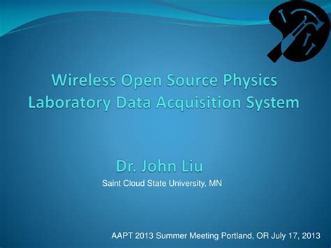 Ppt Wireless Open Source Physics Laboratory Data Acquisition System