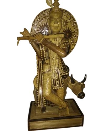 Wooden Hand Made Lord Krishna Statue Home At ₹ 1500 In Patna Id