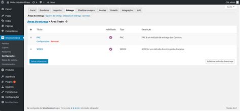 Configurações De Entregas No Woocommerce Central De Ajuda Com Tutoriais E Informações Hostnet