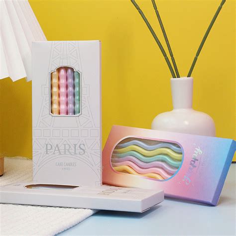 Badu Bg 6 бр чанта Цветна извита свещ за торта Безопасни пламъци Детско парти за рожден ден