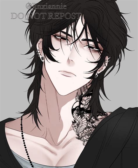 O X C Anime Guy Long Hair Anime Long Hair Handsome An