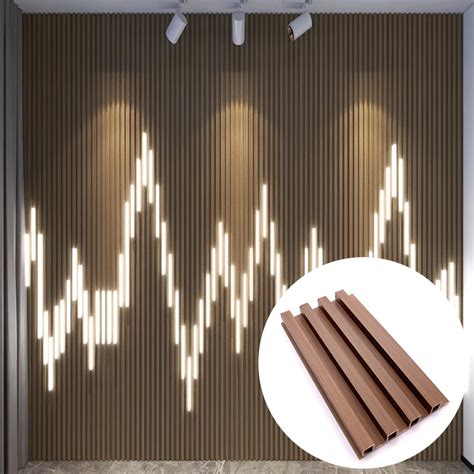 Wood Plastic Composite Fluted WPC Wall Panel WPC Wooden Plastic Composite Wall Panel China WPC