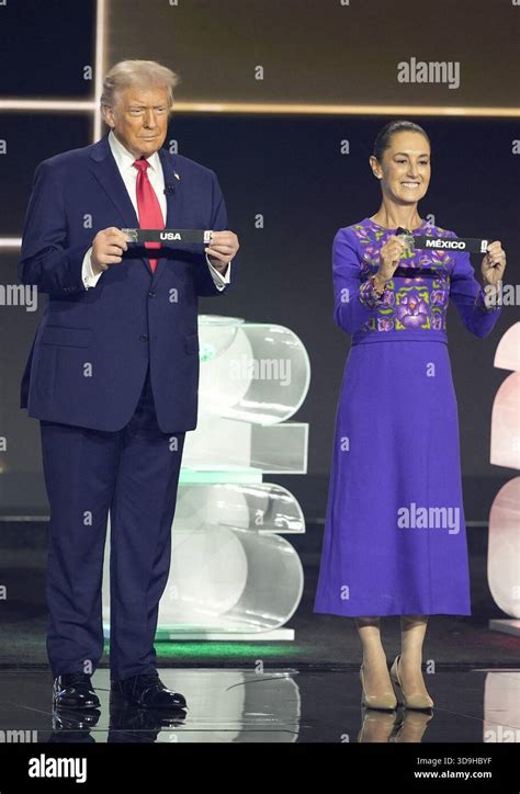 Us President Donald Trump And Mexicos President Claudia Sheinbaum