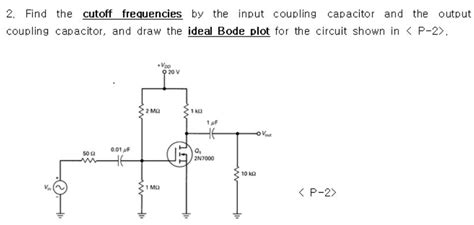 Solved 2 Find The Cutoff Frequencies By The Input Coupling