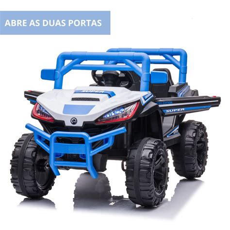 Mini Utv Elétrico 12v Com Controle Remoto Azul Bw278az Importway
