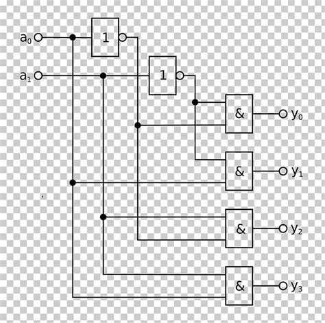 Binary Decoder Circuit Diagram Aus N Decoder Electrical Network Logic Probe PNG Clipart