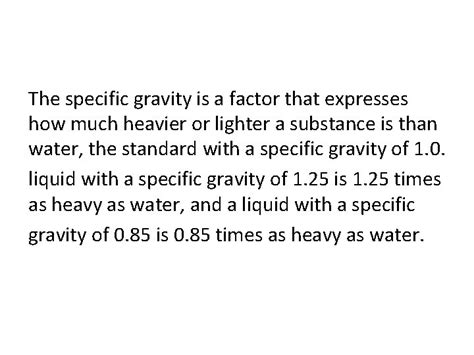 Density Specific Gravity Specific Volume Reference Pharmaceutical Calculation