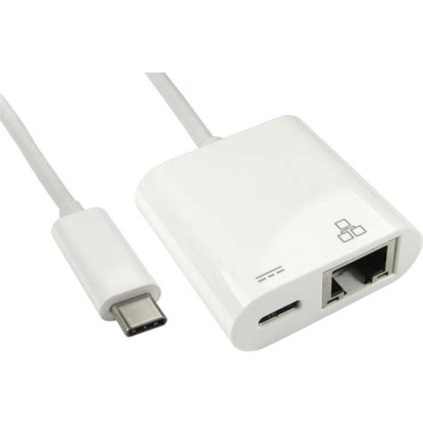 Cables Direct Ltd 15cm Leaded USB Type C To Gigabit Ethernet Adapter