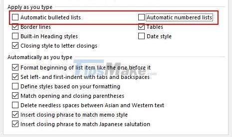 Steps To Cancel Automatic Numbering In Word