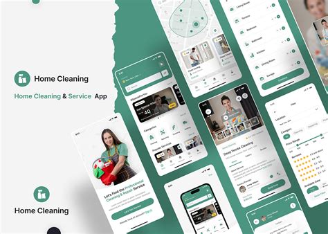 Home Cleaning App And Home Services App Figma UI Kit Behance