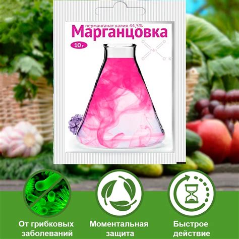Купить Перманганат калия 10г концентрация 44,5% обеззараживающее ...