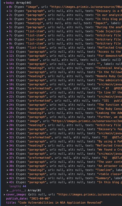 Issue To Render A Richtext With Prismic Reactjs In Gatsby Developing With Prismic Prismic People