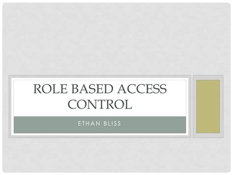 Ppt Role Based Access Control Powerpoint Presentation Free Download Id5387424